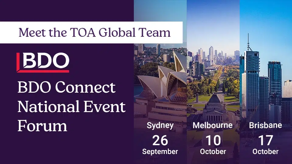 BDO Connect National Event Forum with TOA Global